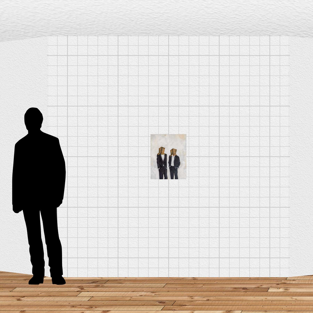 Two Men in Boxes – NZ Artbroker