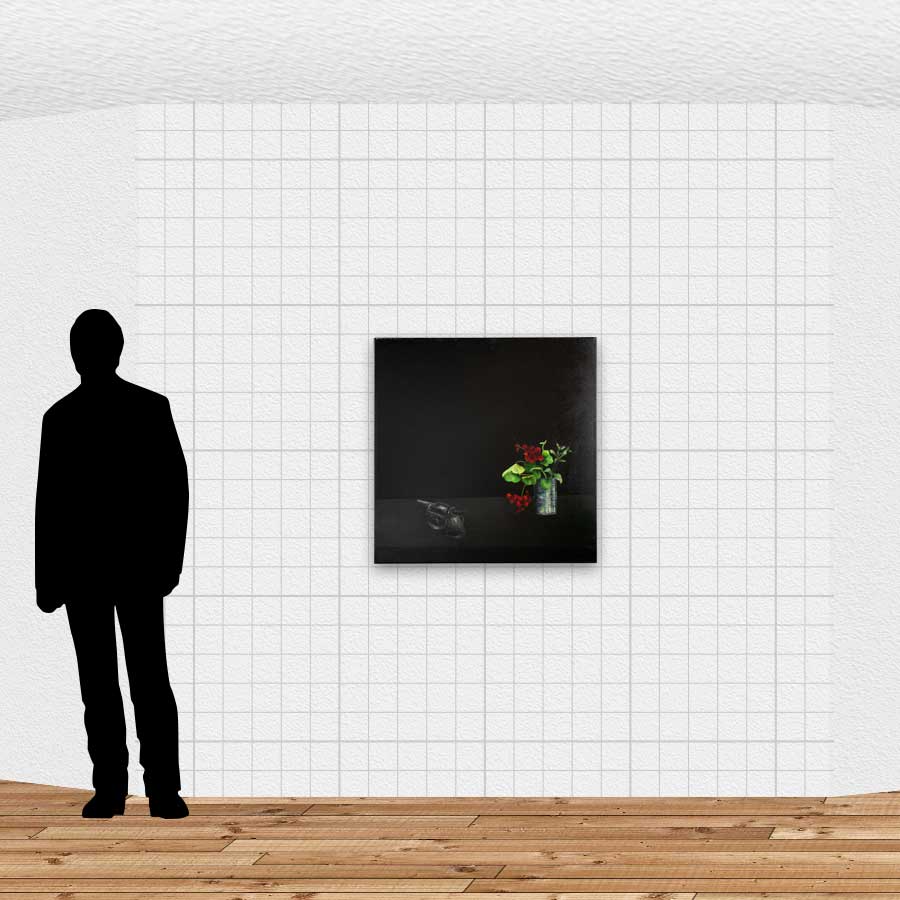 Still Life with Gun & Geraniums – NZ artbroker